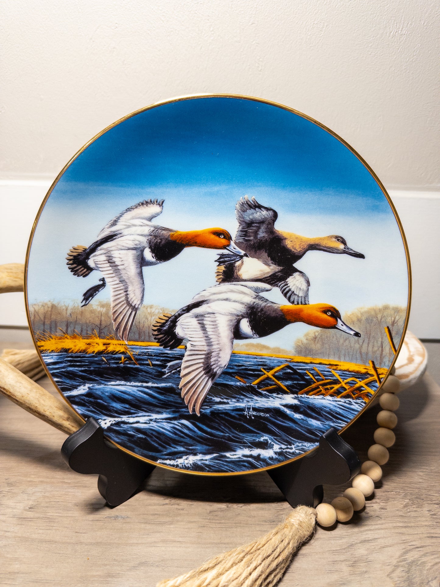 Redheads Federal Duck Stamp Plate 1991 Arthur D. Anderson W.S. George ...