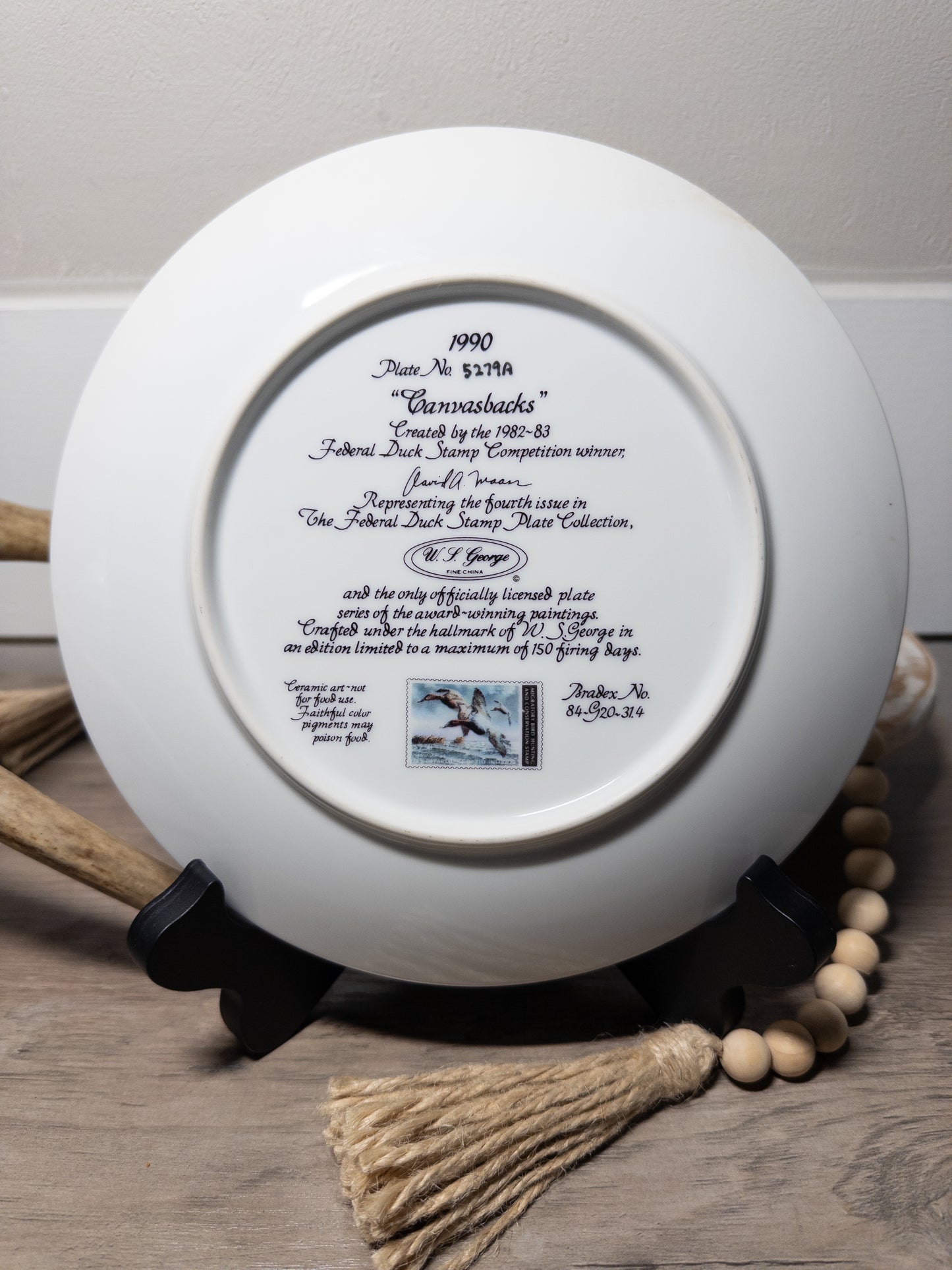 Canvasbacks Federal Duck Stamp Plate 1990 David A. Maass – Wild ...