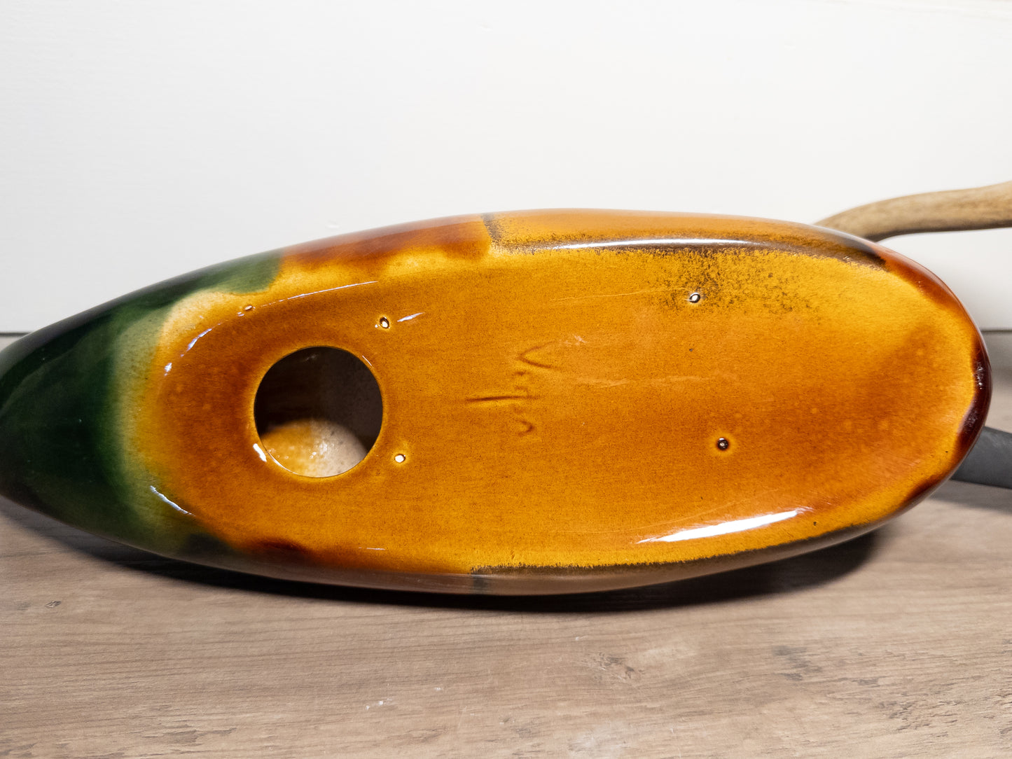 Vintage Ceramic Mallard Duck Decoy – Hand Glazed Pottery Waterfowl Fig ...